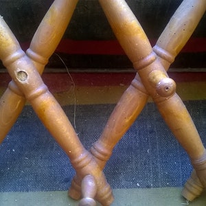 Vintage Accordion Wood Peg Rack Old Solid Wooden Wall Hanger - Etsy