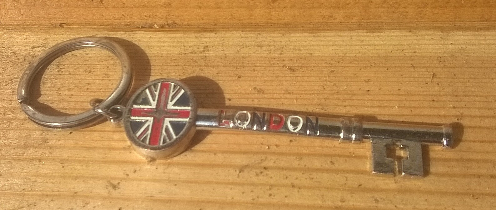 Vintage Metal Keychain London/old Key Holder England/silver - Etsy