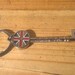 Vintage Metal Keychain London/old Key Holder England/silver Plated Key ...
