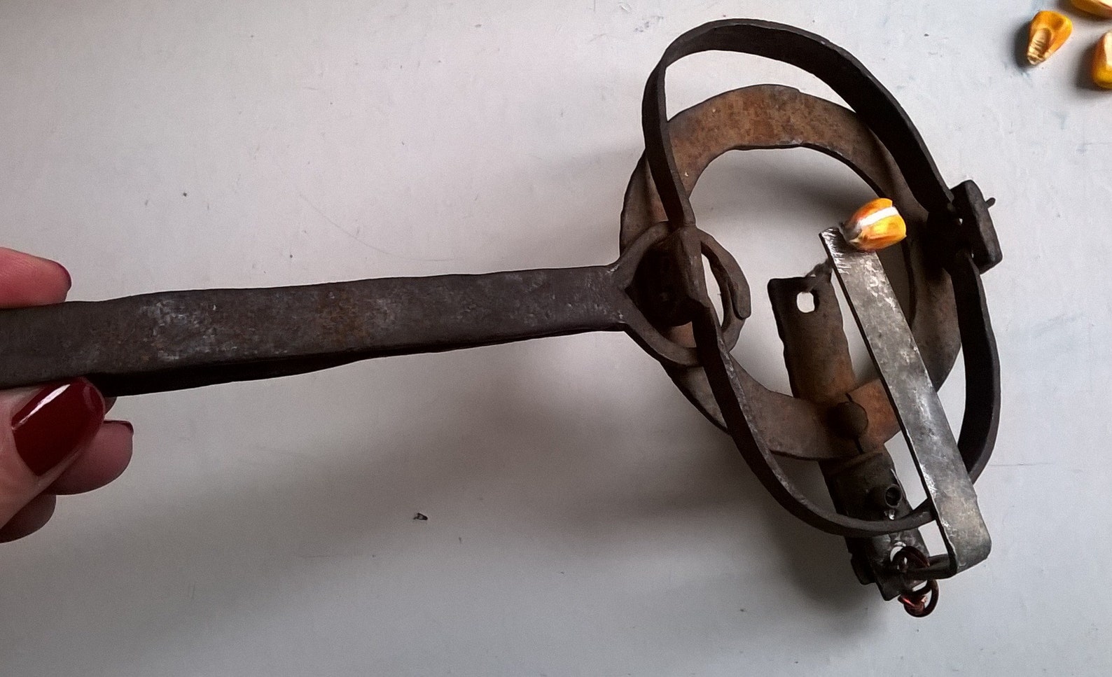 Antique Rusty Animal Trap/vintage Hunting Lodge/fireplace Man Cave ...