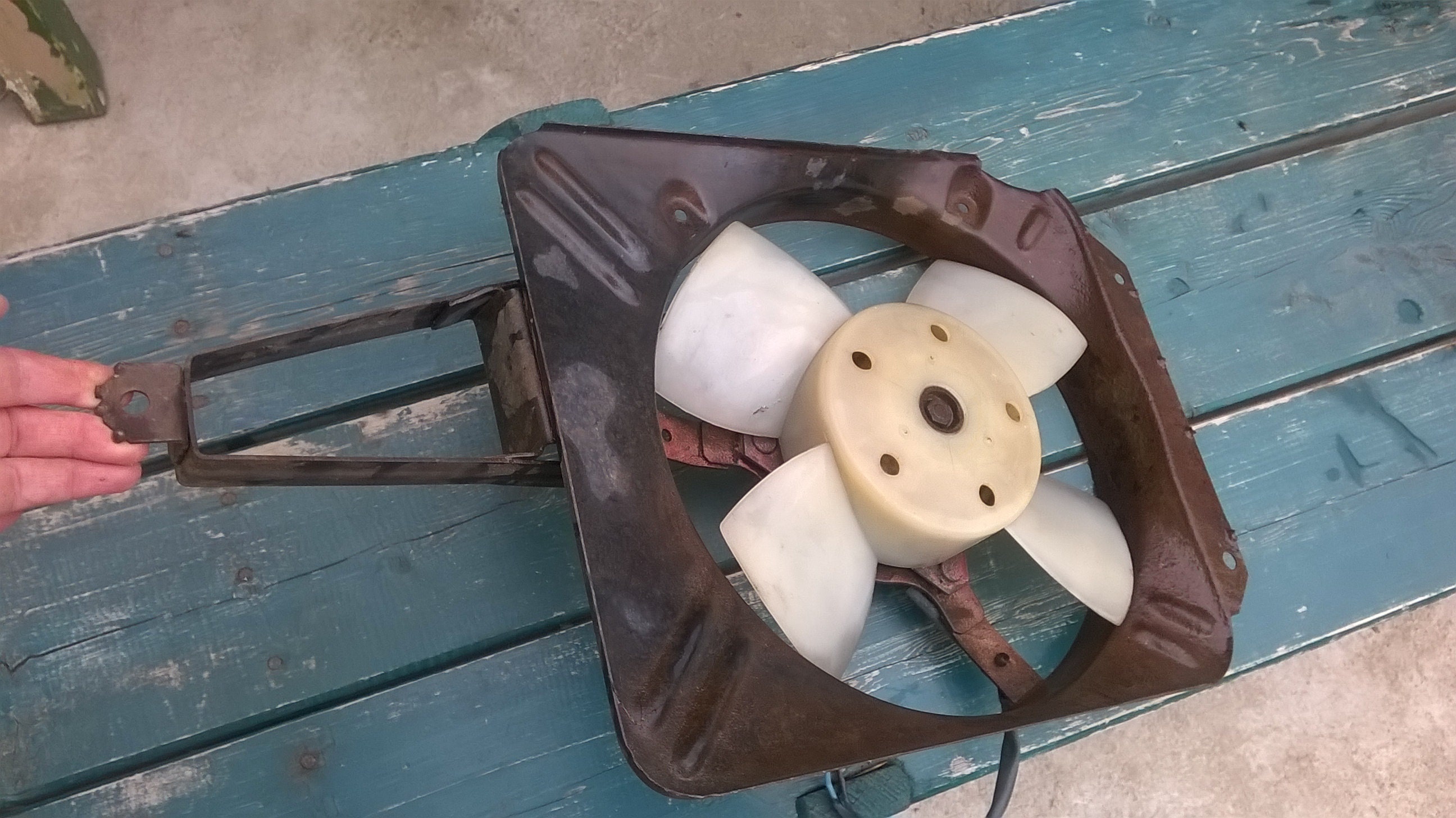 Large vintage car fan/Electric fan 12V/ Radiator fan/Cooling | Etsy