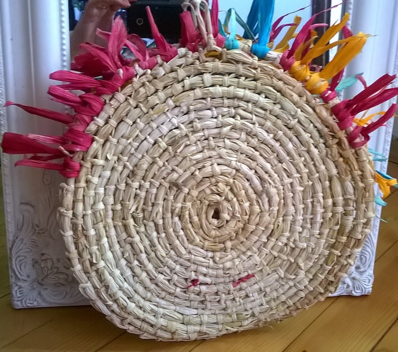 Vintage Handmade /woven Straw/wall Hanging/decor for | Etsy