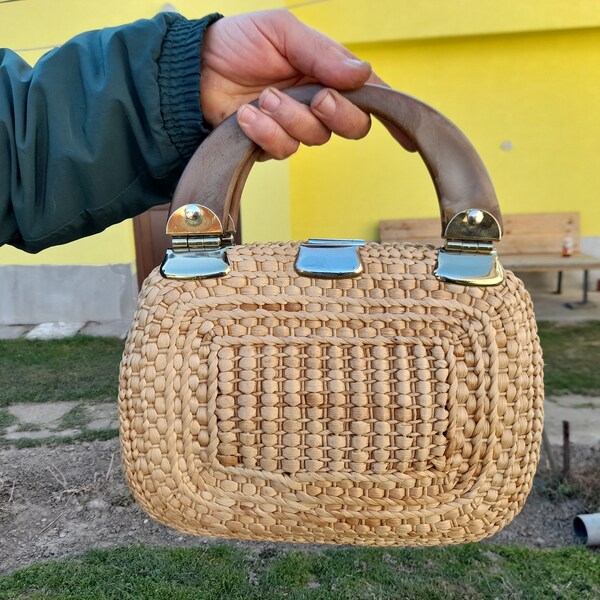 Straw Handbag - Etsy