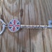 Vintage Metal Keychain London/old Key Holder England/silver Plated Key ...