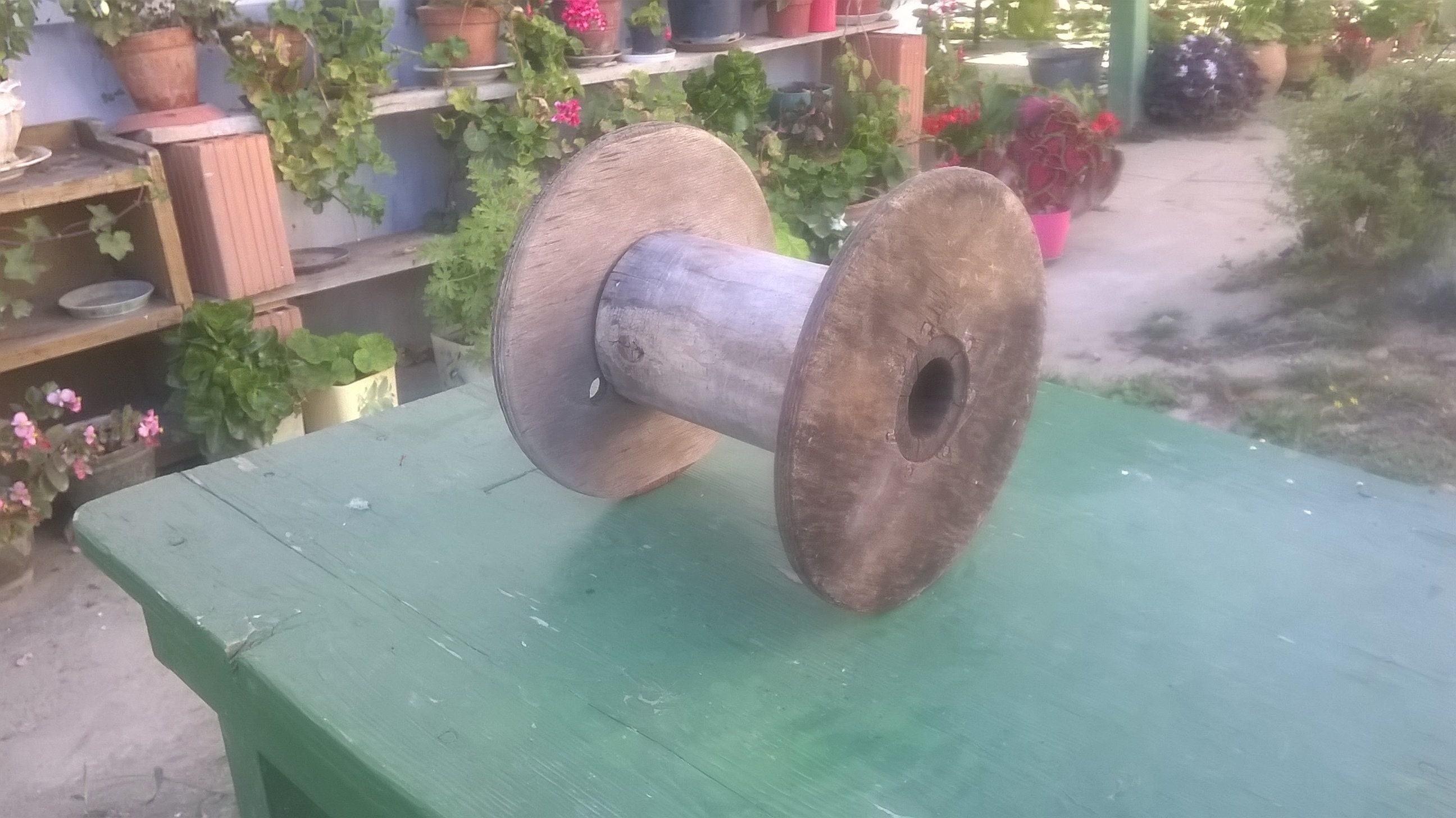 Old Wooden Reel/vintage Large Wooden Spool/industrial Thread Reels ...