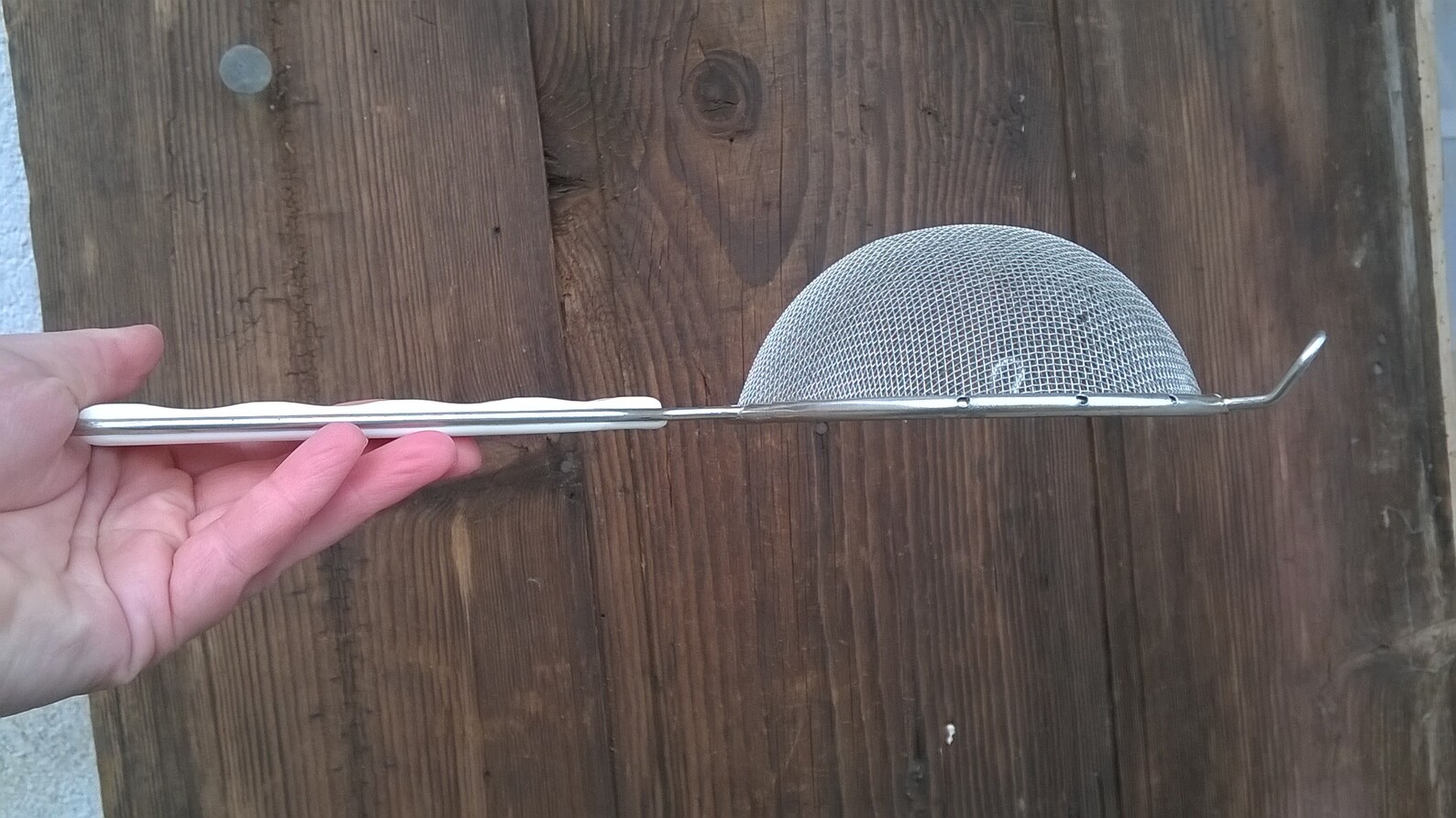 Vintage Large Strainer/ Strainer With Bakelite Hanging Handle ...