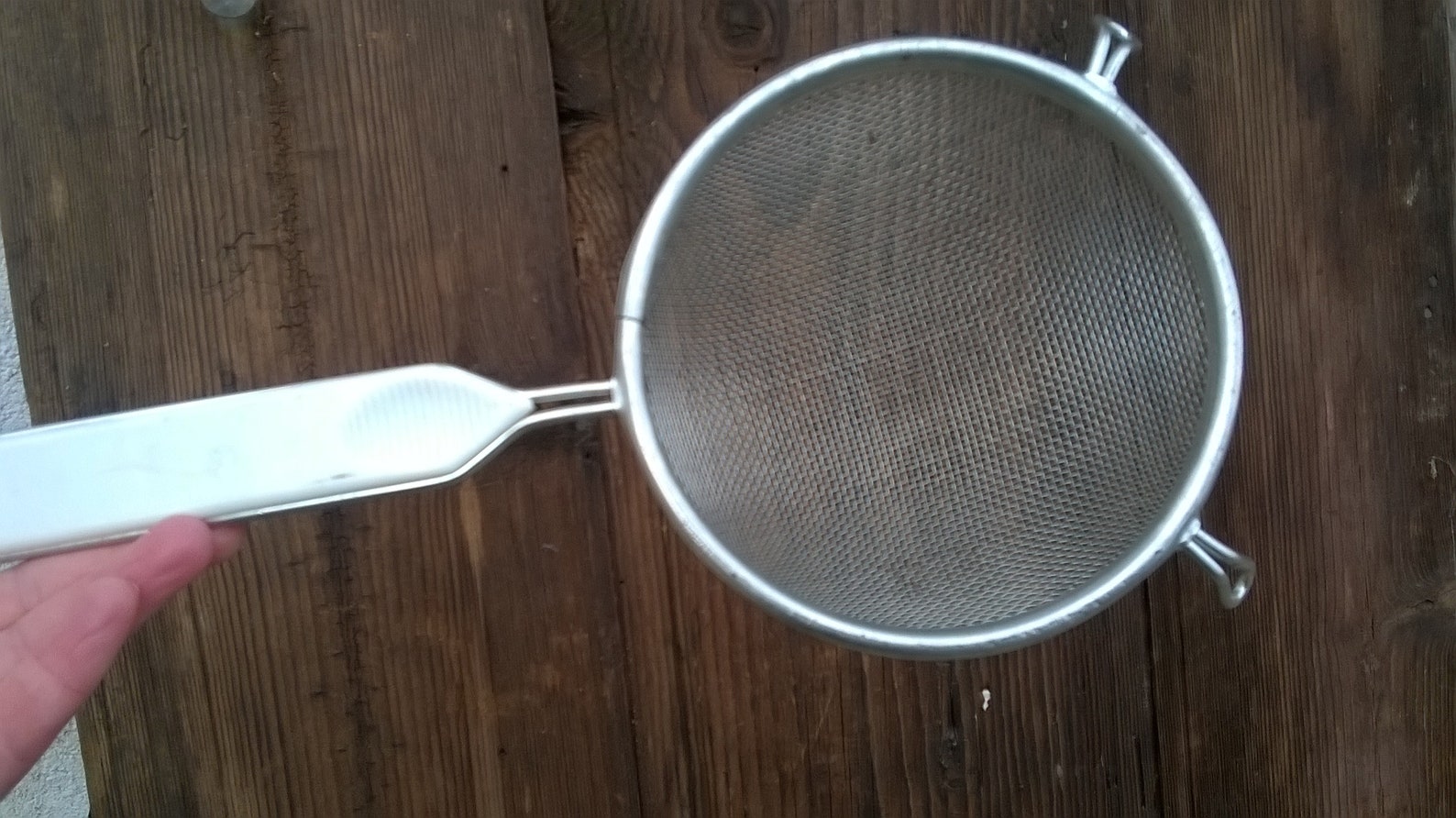 Vintage Large Strainer/ Strainer With Bakelite Hanging Handle ...