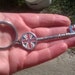 Vintage Metal Keychain London/old Key Holder England/silver Plated Key ...