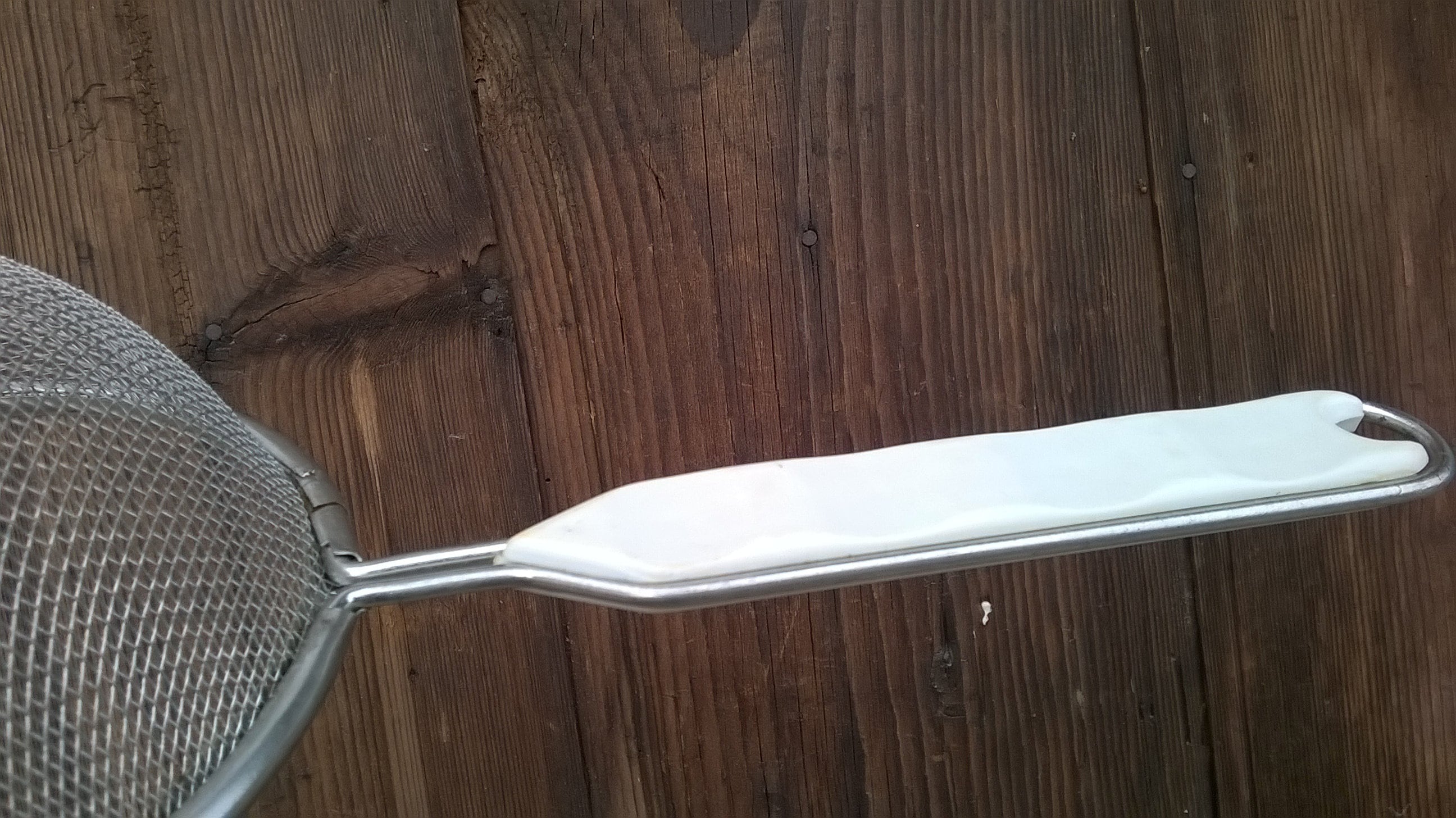 Vintage Large Strainer/ Strainer With Bakelite Hanging | Etsy