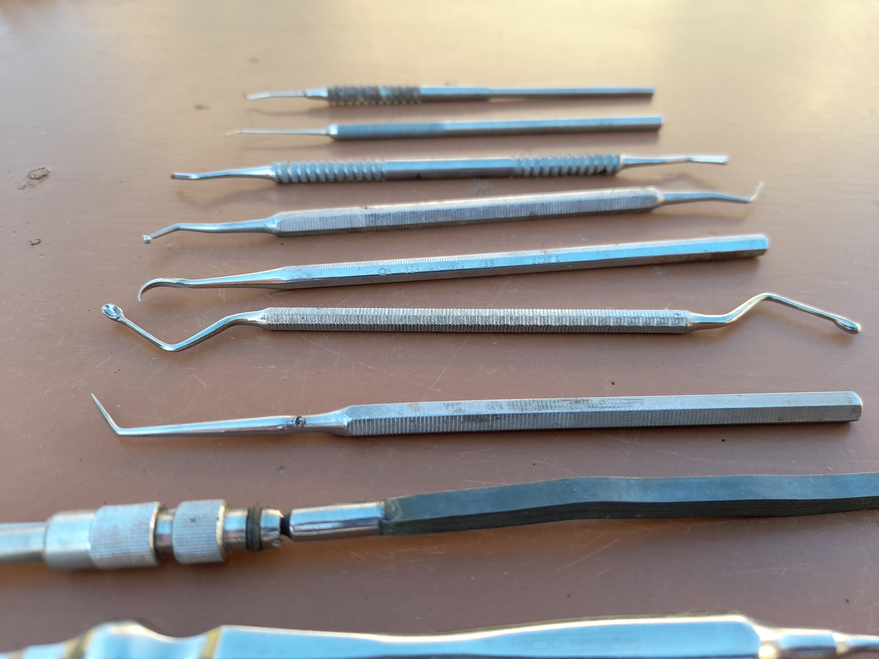 Vintage Dental Instruments/set of 10 Pieces/stainless Steel - Etsy