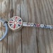 Vintage Metal Keychain London/old Key Holder England/silver Plated Key ...
