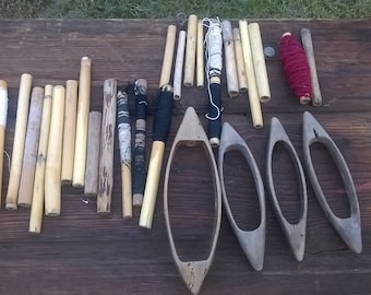 Antique Large Wooden Tools-1900s,primitive Wood Tools,tools for Weaving ...