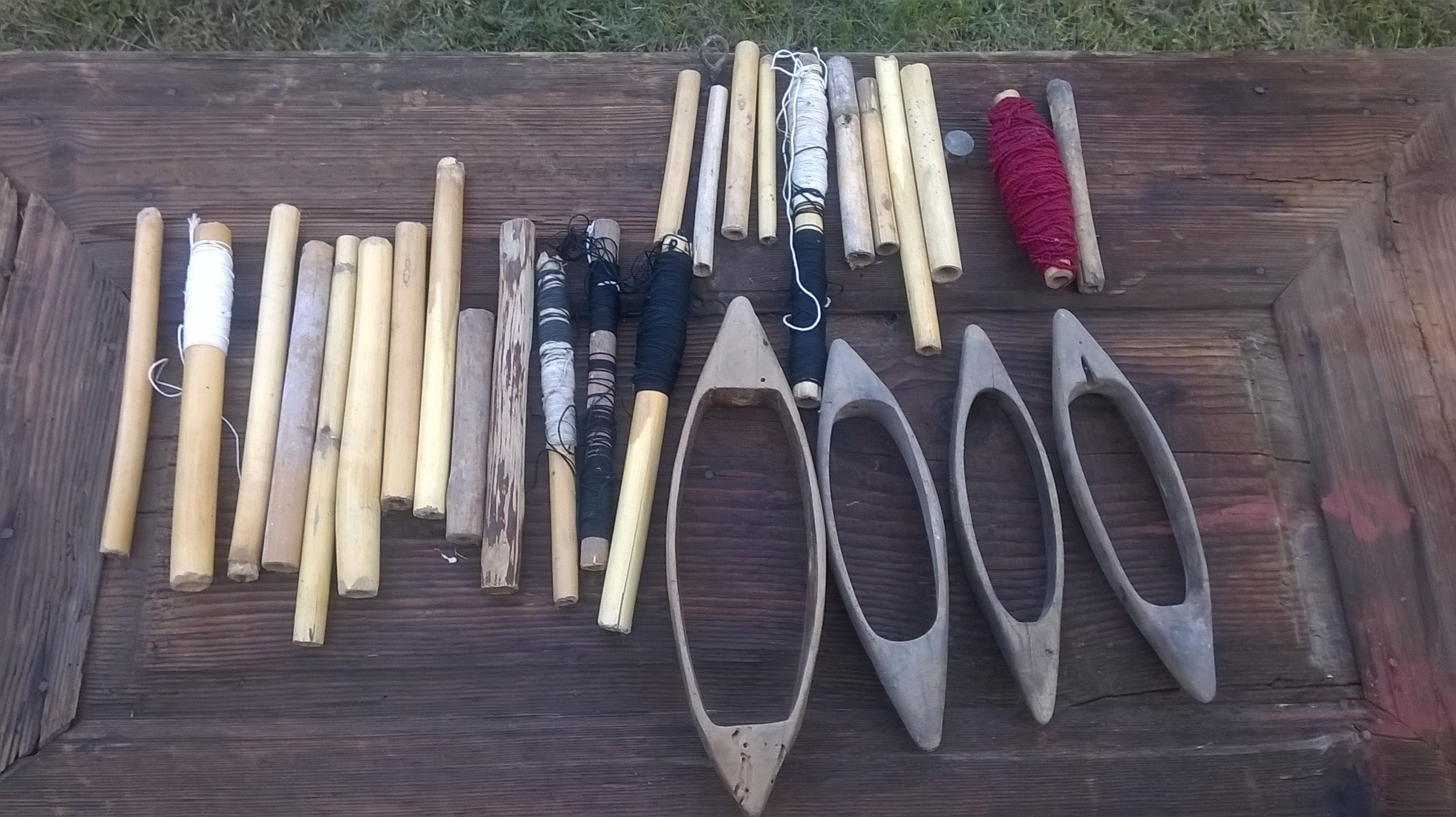 Antique Large Wooden Tools-1900s,primitive Wood Tools,tools for Weaving ...