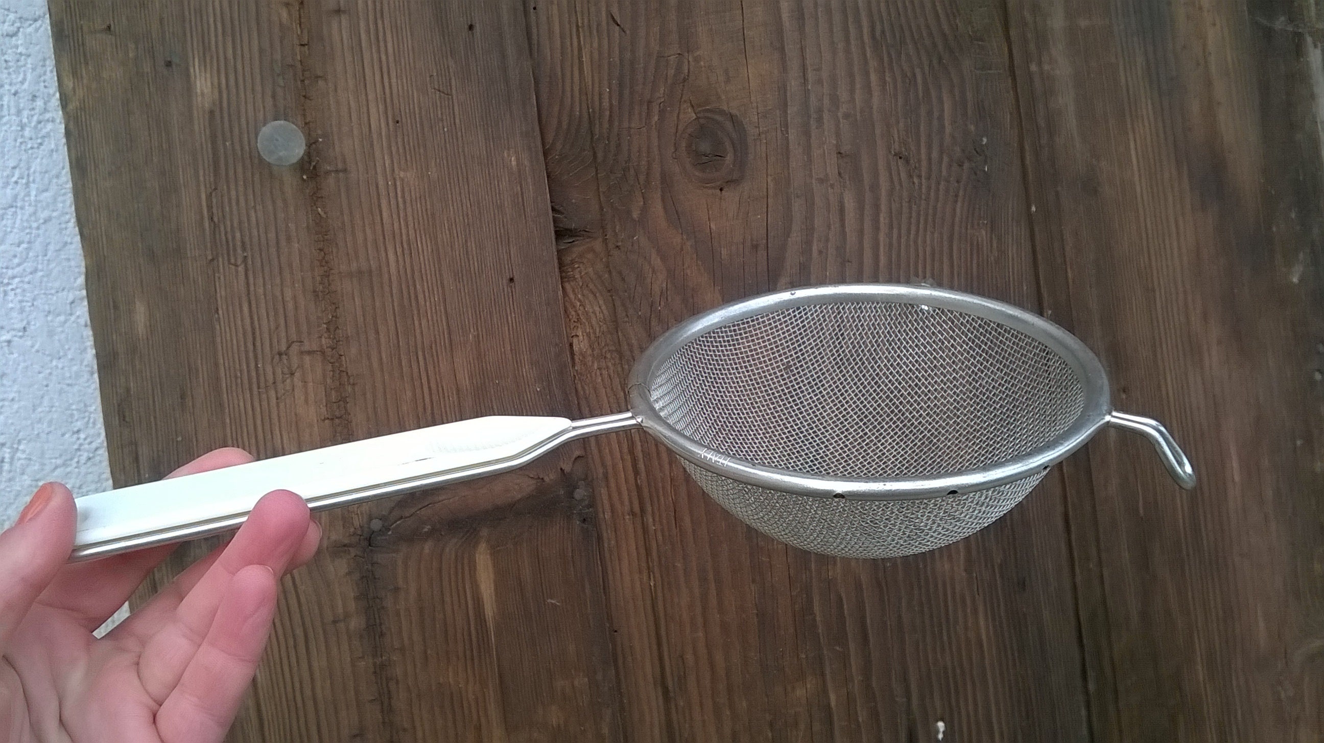 Vintage Large Strainer/ Strainer With Bakelite Hanging - Etsy