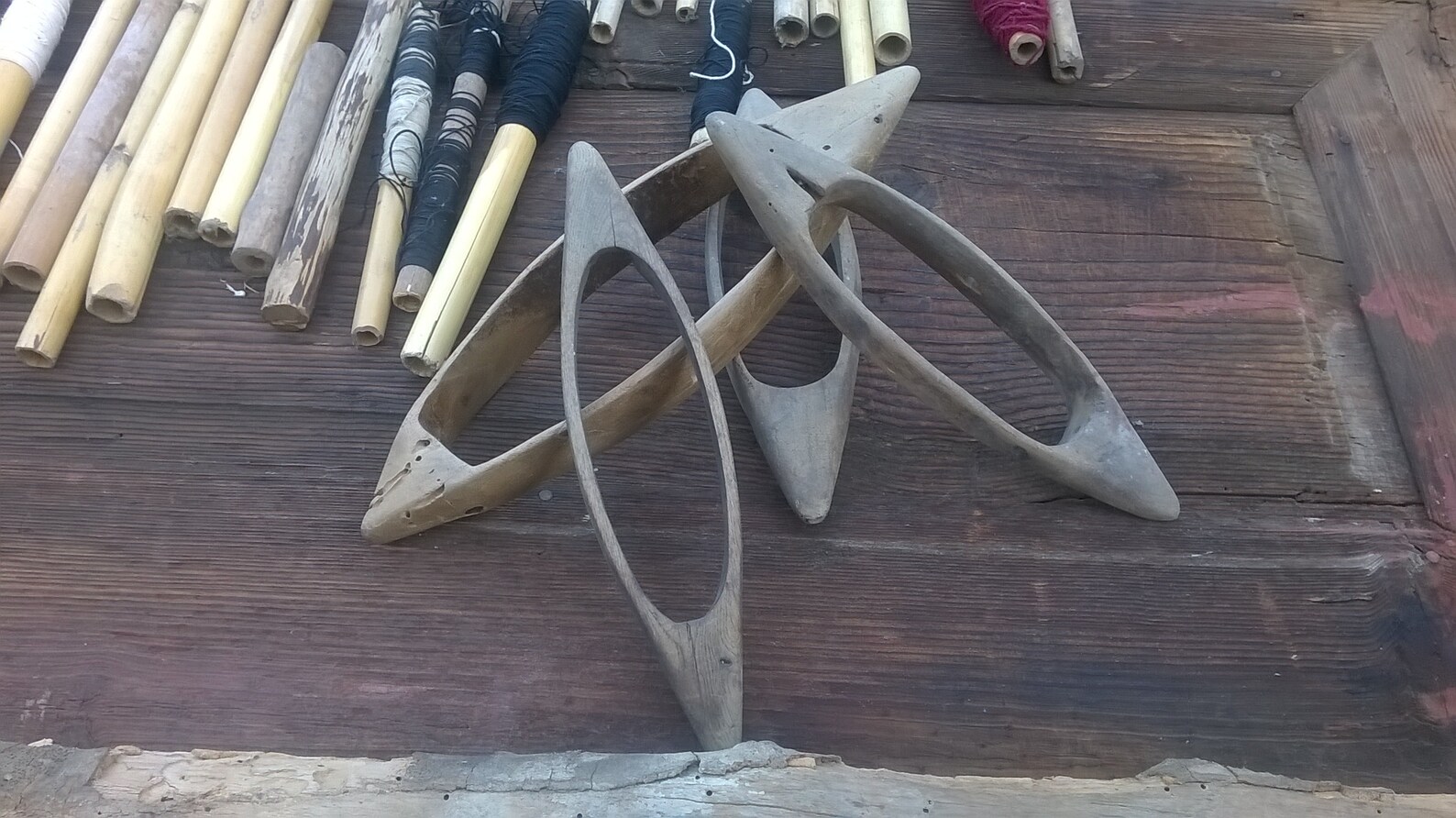 Antique Large Wooden Tools-1900s,primitive Wood Tools,tools for Weaving ...