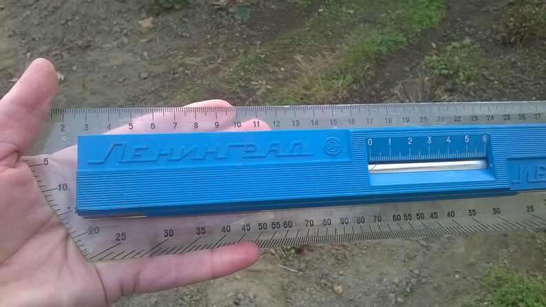 Vintage Ruler/ruler With Roller/ussr Rolling Ruler/engineering | Etsy