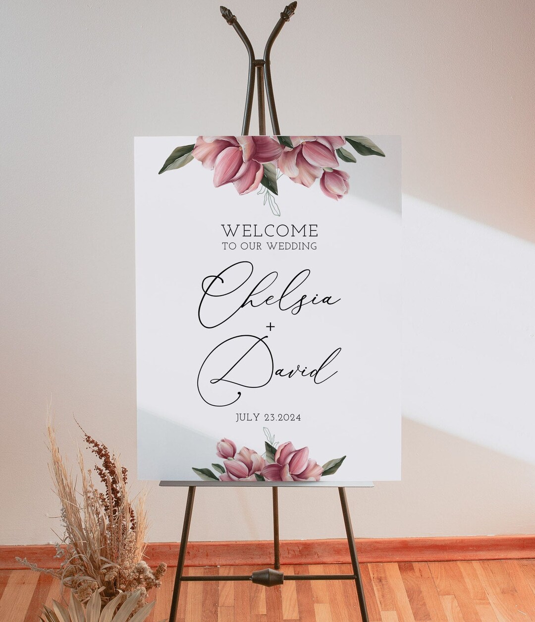 Pink Welcome Signs Template Editable Welcome Signs Poster - Etsy
