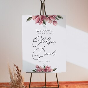 Pink Welcome Signs Template Editable Welcome Signs Poster - Etsy