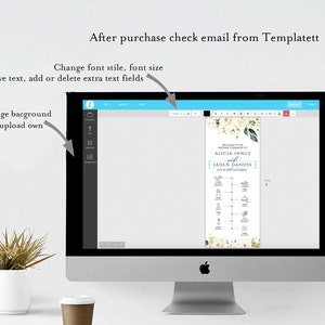 White Program Template, Printable Wedding Program,order of Ceremony ...