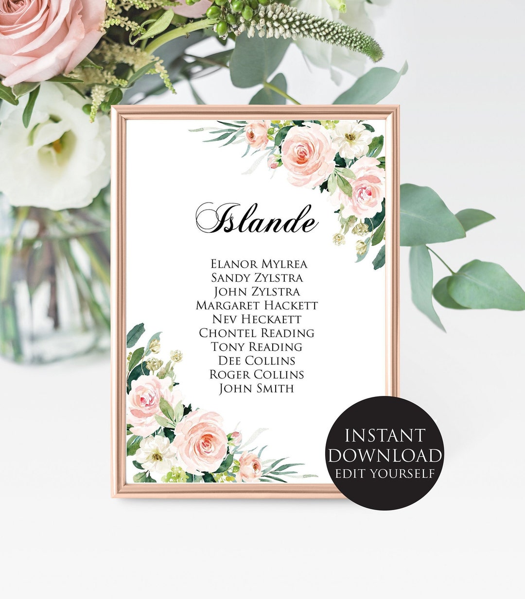 Wedding Table Numbers, Printable Table Numbers,boho Chic Wedding Decor ...