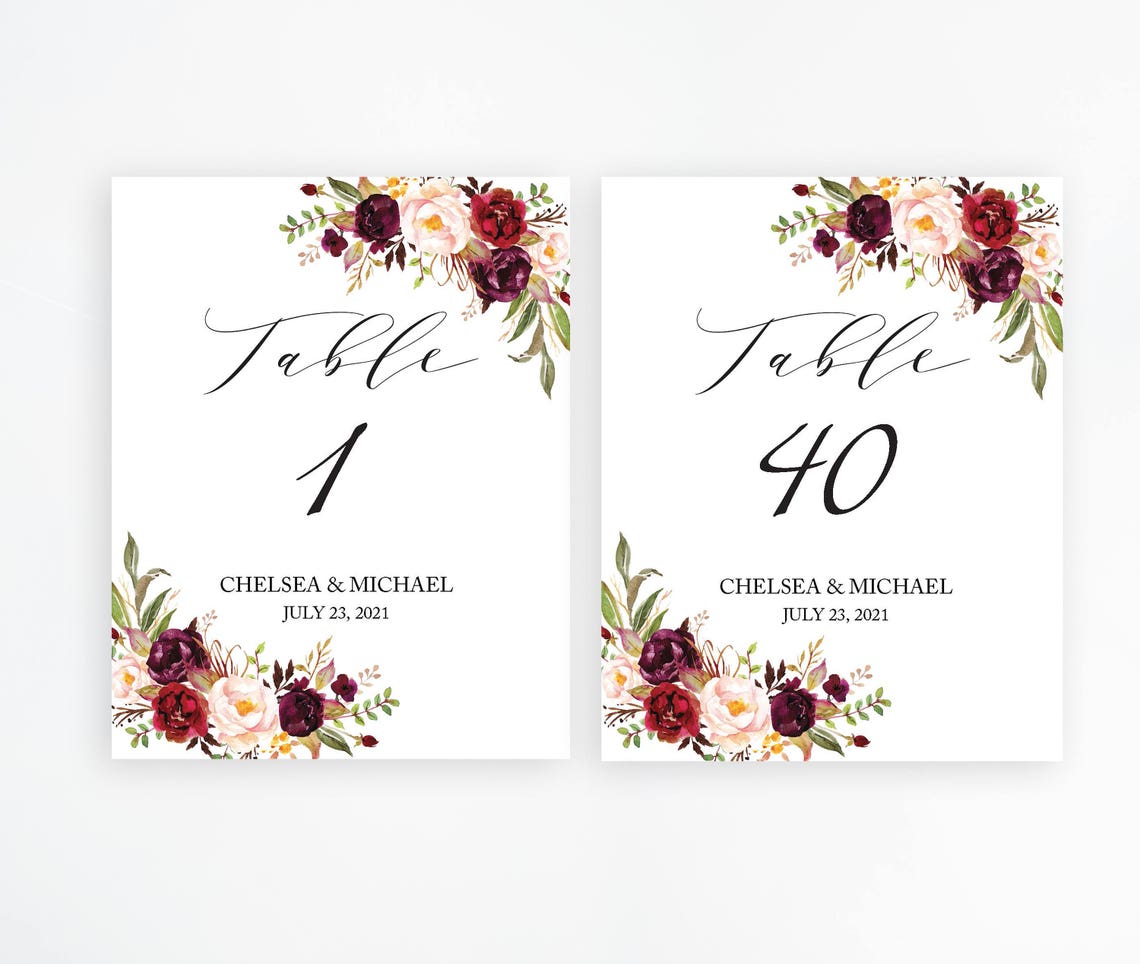 Wedding Wine Labels Table Numbers Wedding Wine Label Edit | Etsy