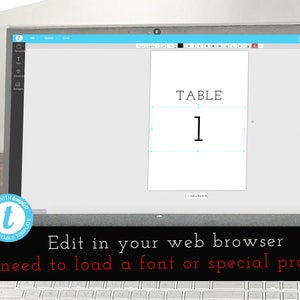 Simple Table Number Cards Template, Minimal Table Number Template ...