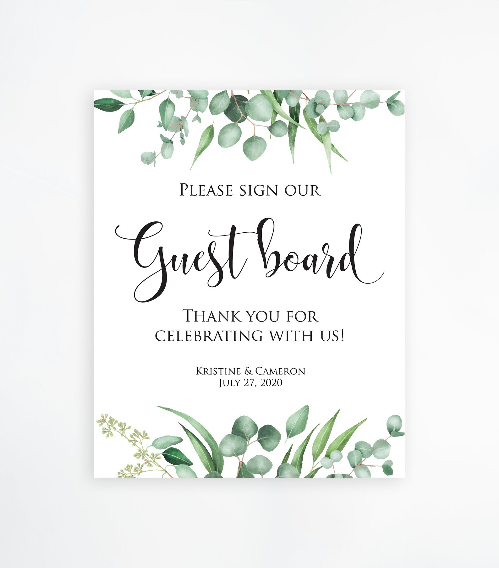 Guest Board Sign Wedding Guest Book Alternative Guest Board - Etsy