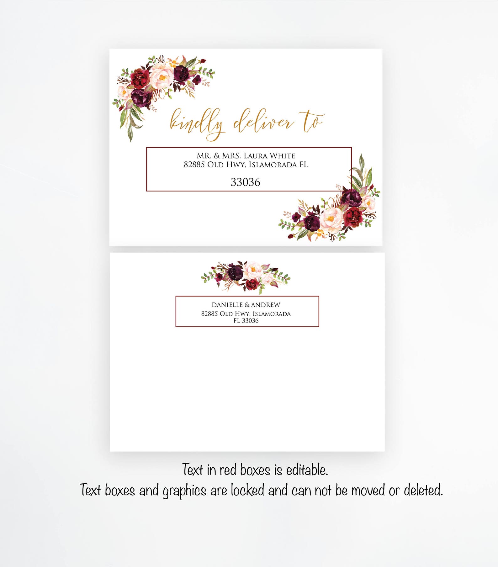 Wedding Envelope Template Wedding Envelope Printable - Etsy