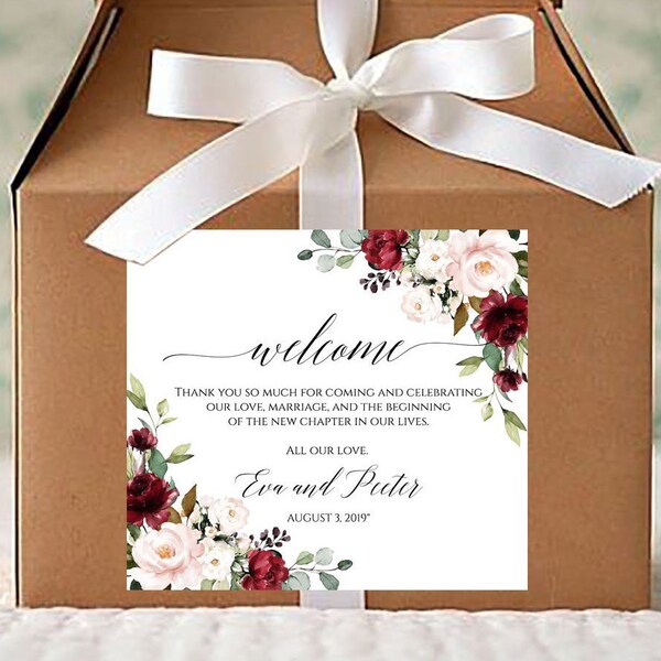 Wedding Welcome Box - Etsy