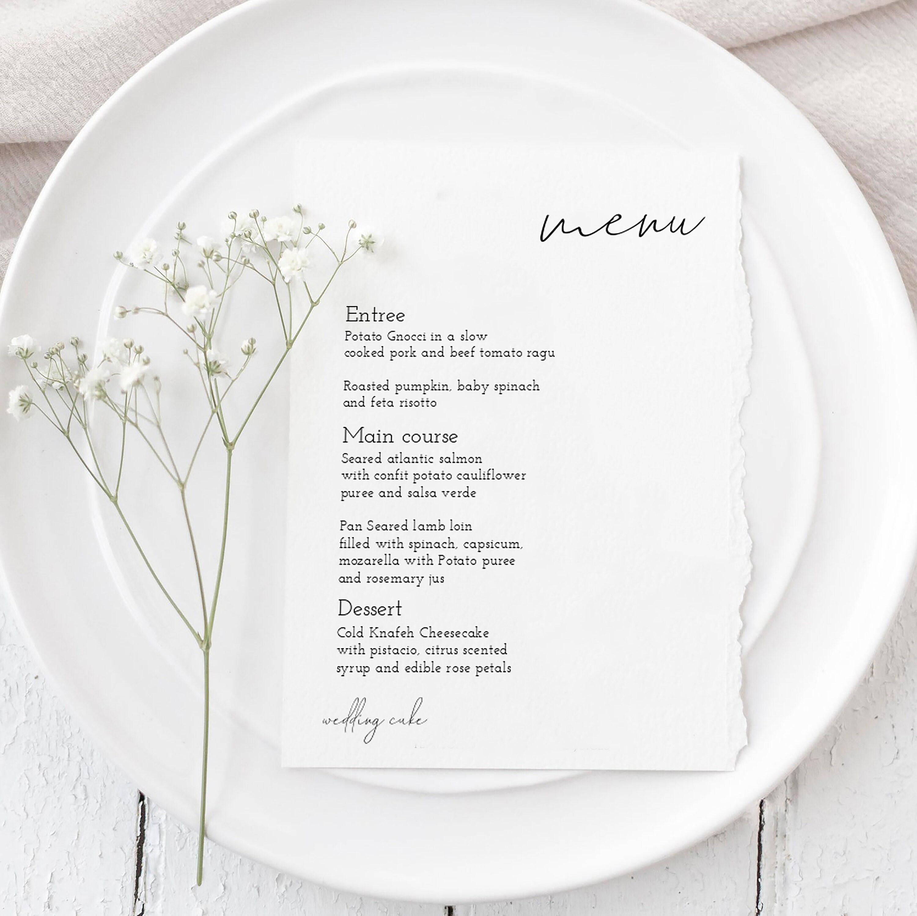 Simple Menu Template Cards Modern Menu Template Modern & - Etsy