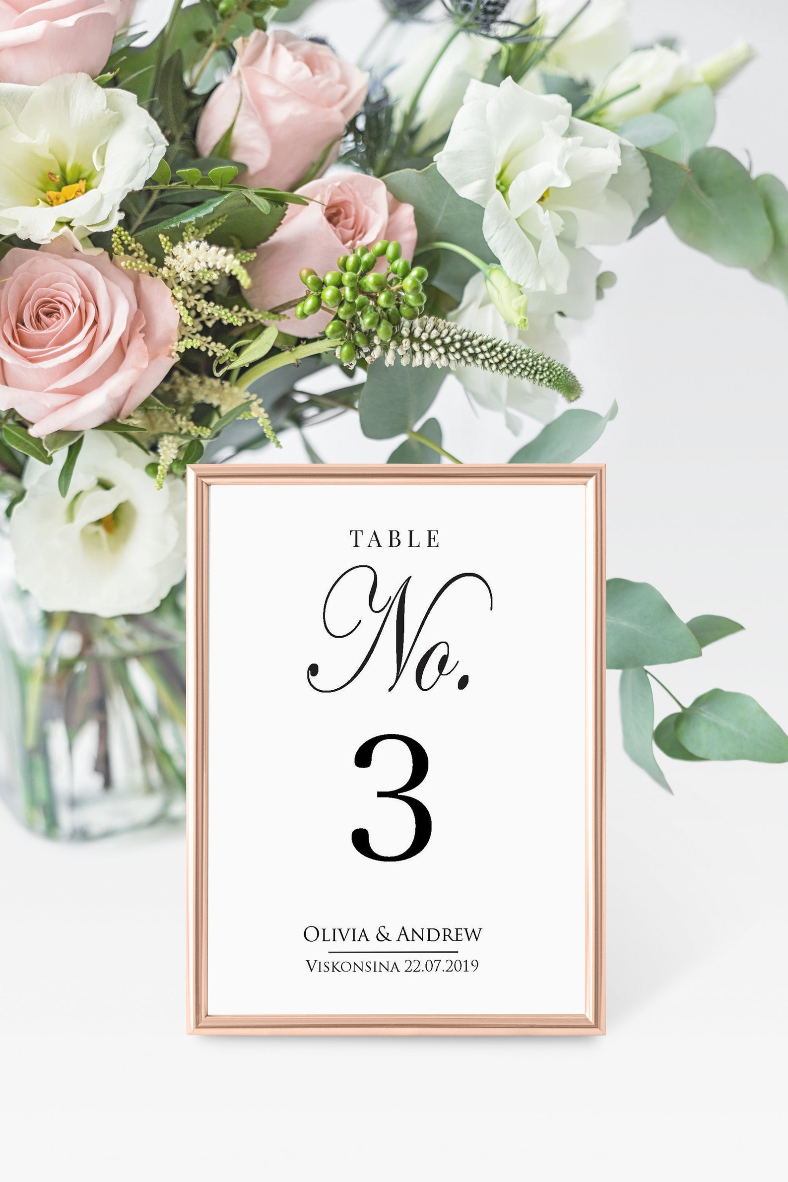 Table Number Card Template Table number cards Editable | Etsy