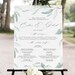 Green Program Poster Template Wedding Program Board Template - Etsy