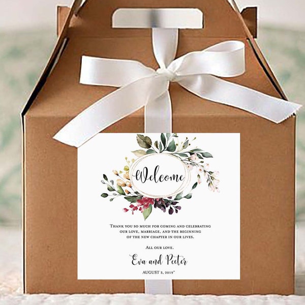 Wedding Welcome Box - Etsy