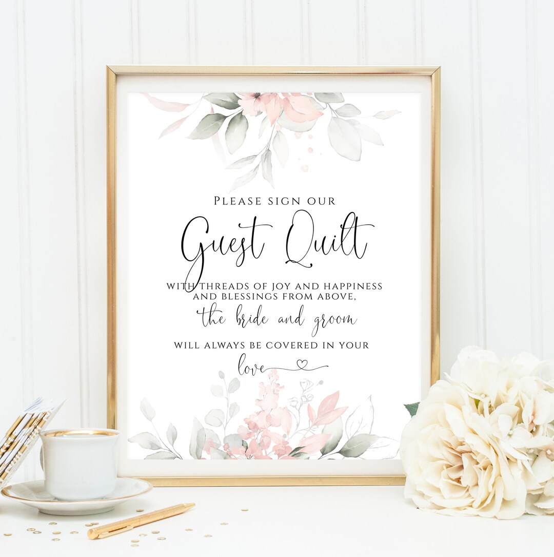 Guest Quilt Sign, Wedding Quilt Guestbook Sign, Quilt Guestbook ...