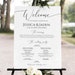 Wedding Program Sign Template, Welcome Wedding Sign, INSTANT DOWNLOAD ...