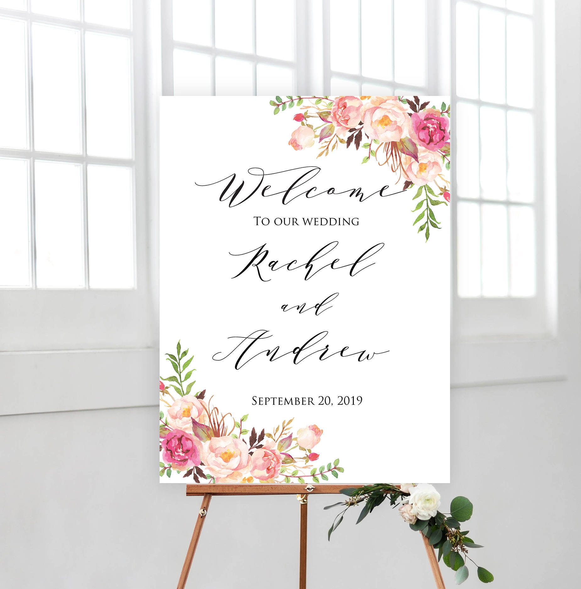 Wedding Welcome Sign Welcome Sign Template Printable Welcome | Etsy