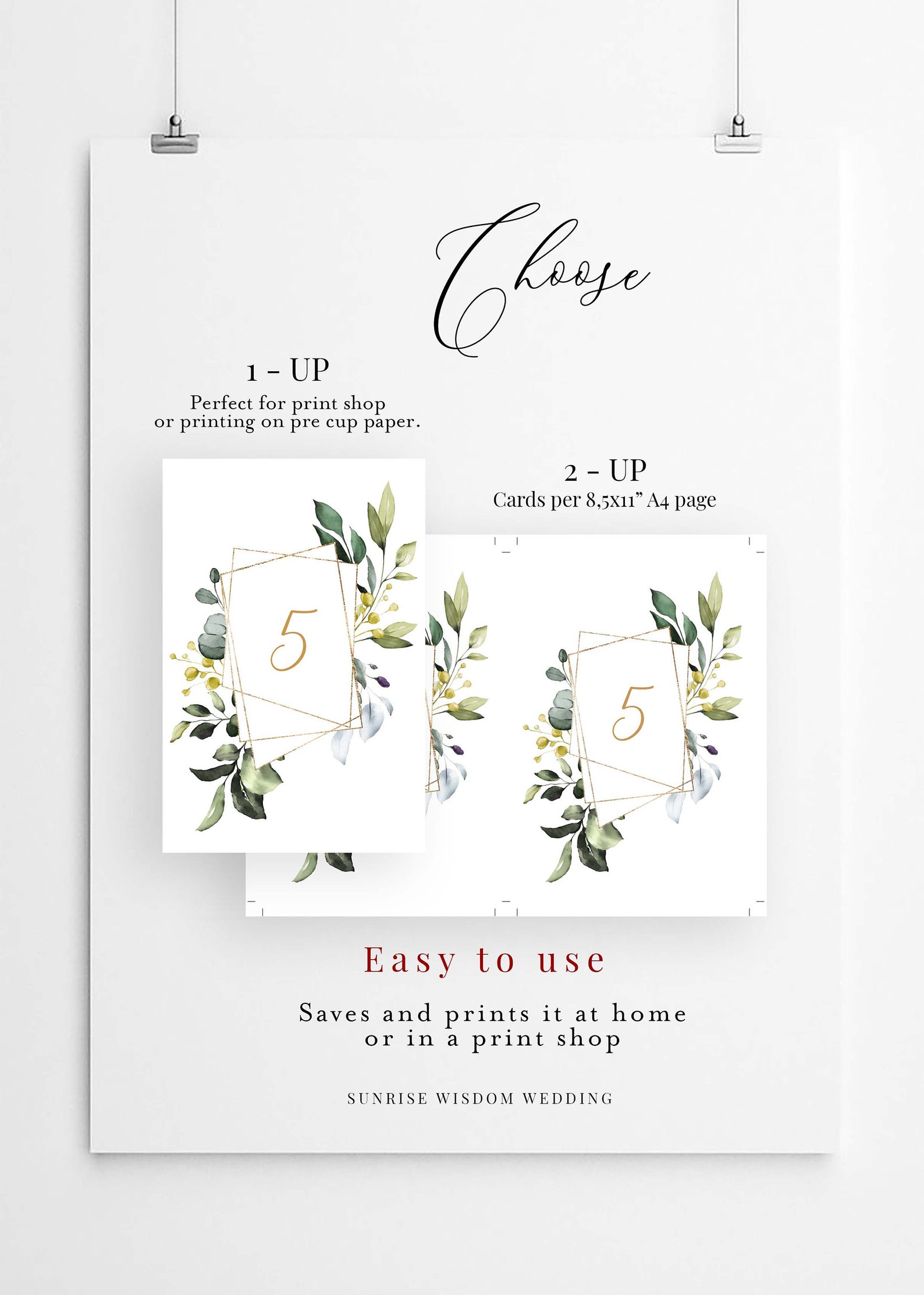 Geometric Table Cards Template Instant Download Editable - Etsy