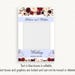 Marsala Photo Booth Frame, Photo Prop Wedding, Burgundy Red Merlot ...