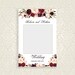 Marsala Photo Booth Frame, Photo Prop Wedding, Burgundy Red Merlot ...