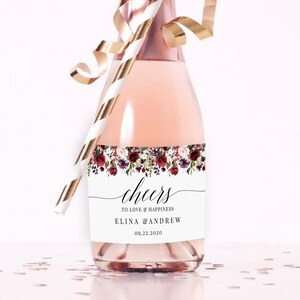 Champagne Bottle Label Template, Wine Bottle Label Template, Wine ...