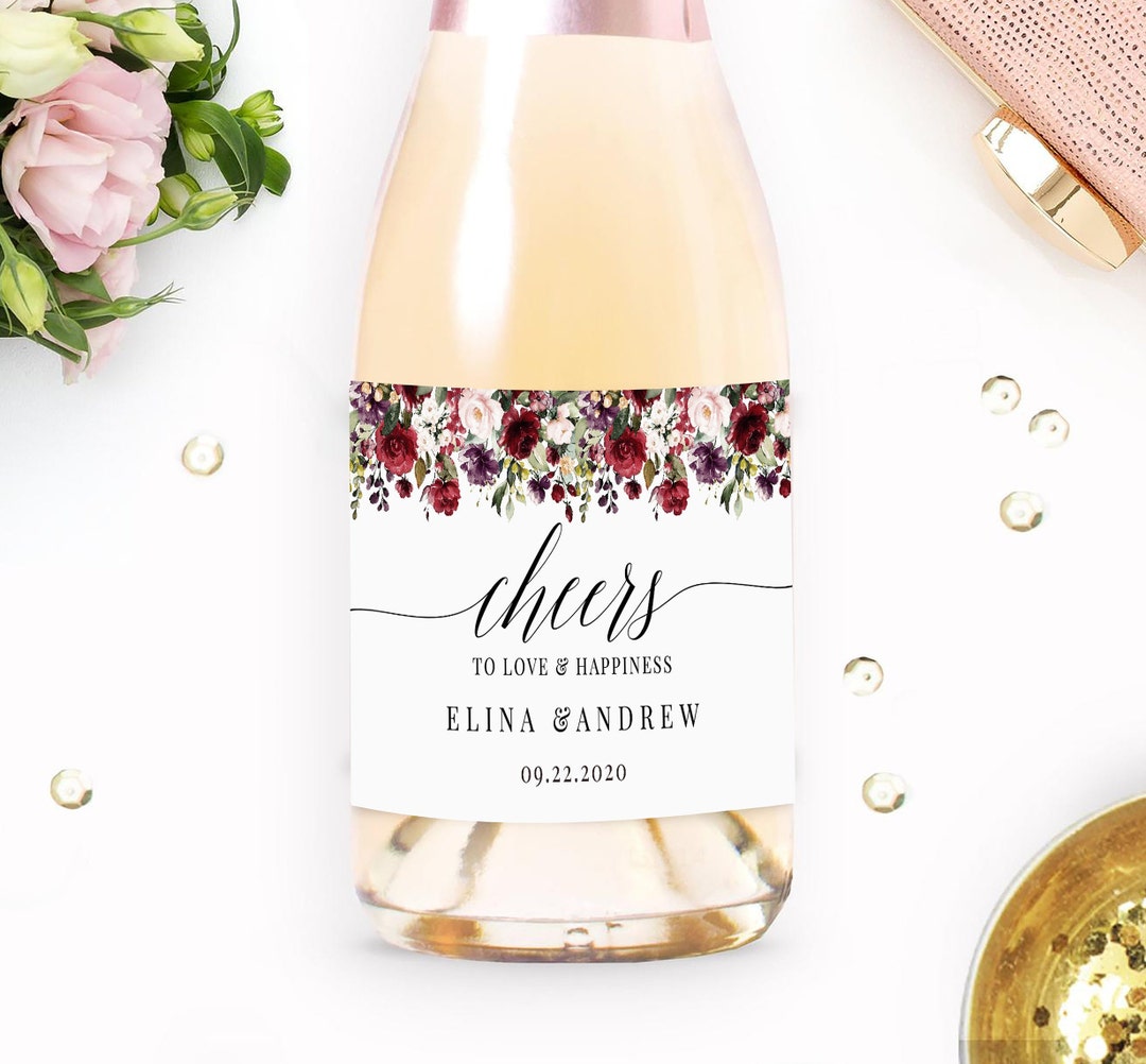 Champagne Bottle Label Template, Wine Bottle Label Template, Wine ...