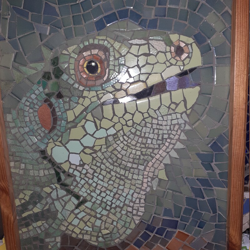 Mosaic Gecko - Etsy UK