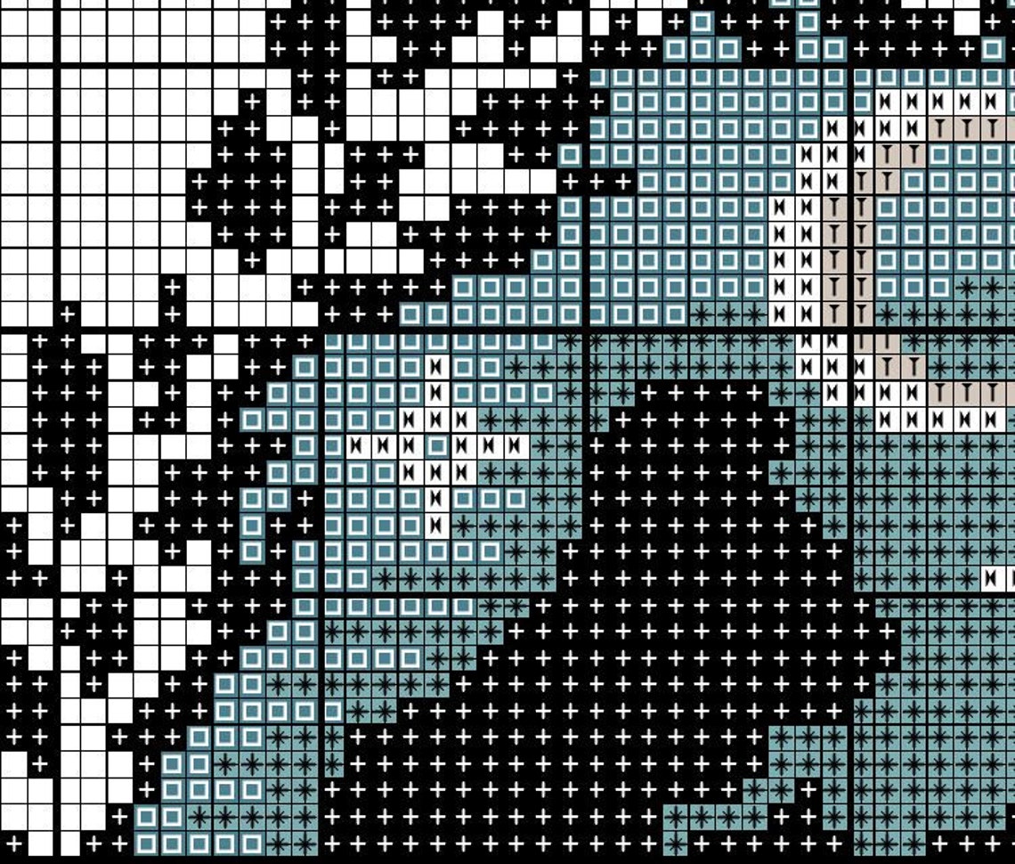 Silhouette Cross Stitch Pattern PDF Grafico Punto De Cruz | Etsy