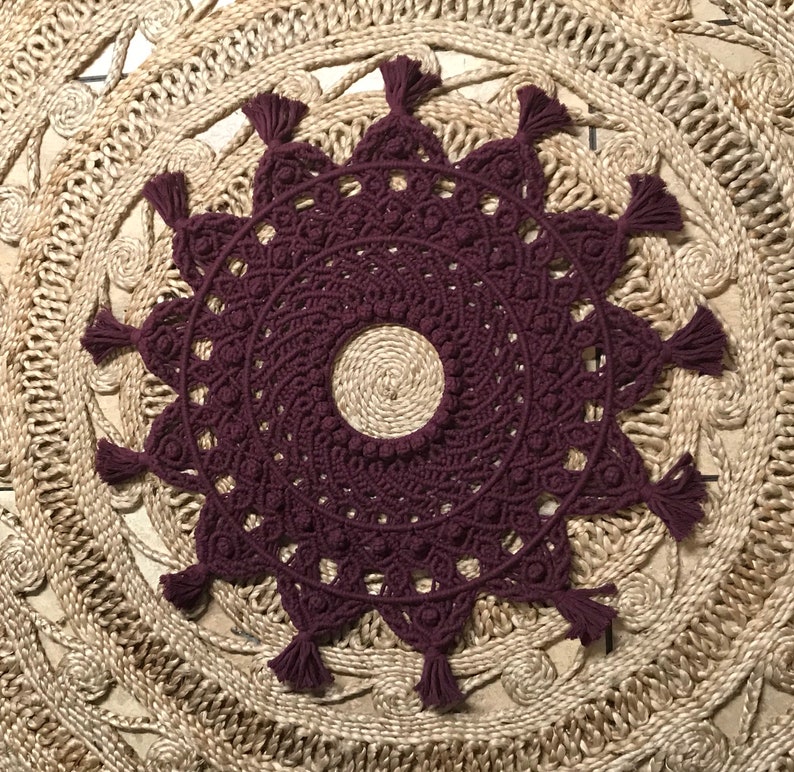 Macrame Mandala Wall Hanging - Etsy