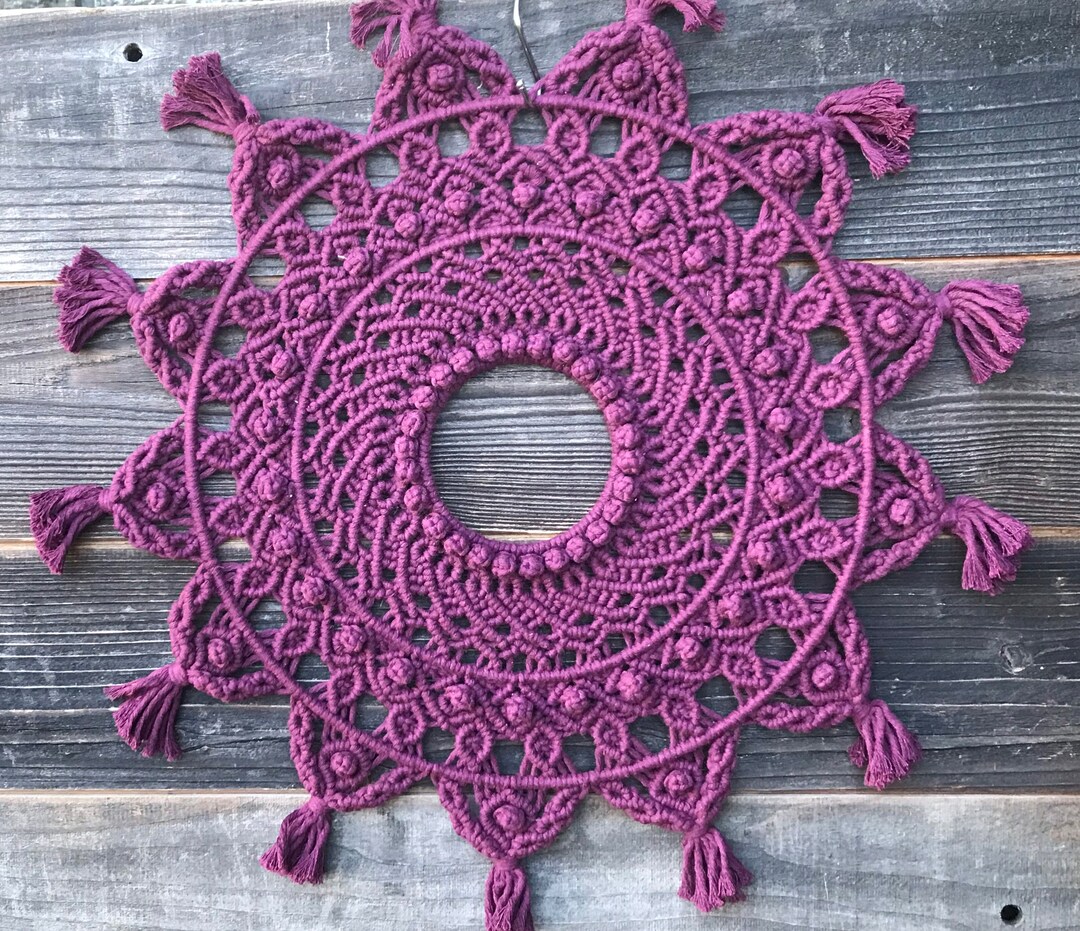 Macrame Mandala Wall Hanging - Etsy
