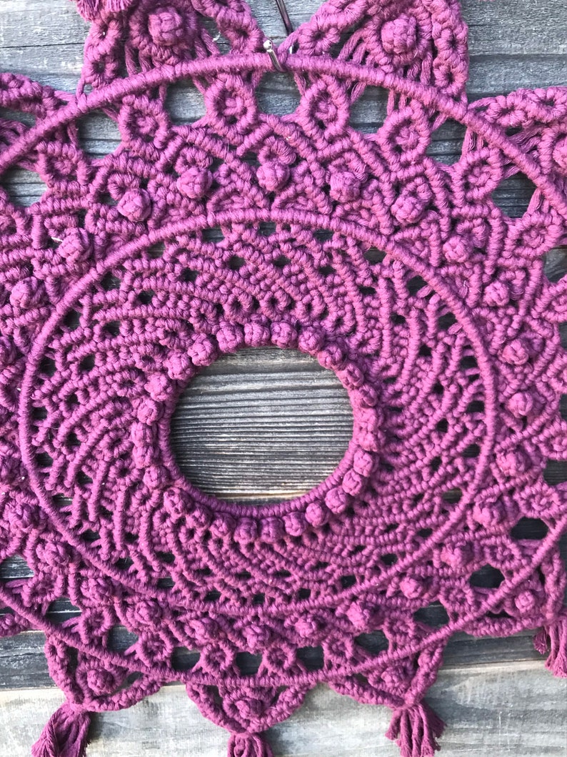 Macrame Mandala Wall Hanging - Etsy