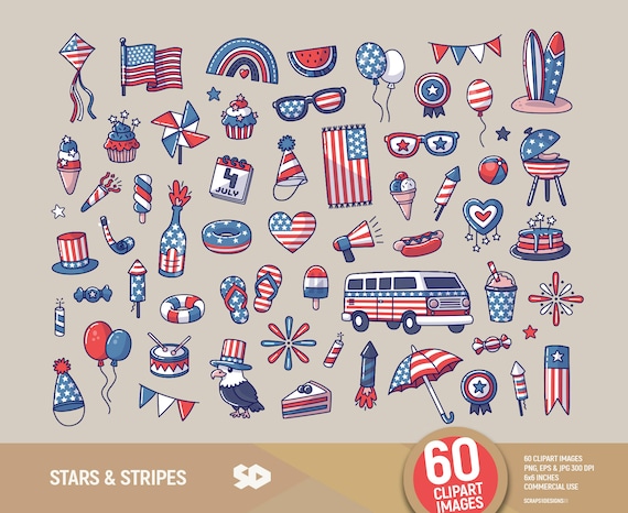 4th Of July Stars Clipart
