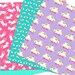Unicorn Digital Paper Pack Rainbow Scrapbook Pages Colourful - Etsy