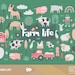 Farm Life Clipart, Animals Clip Art. Draw Vector Printable, Nursery ...