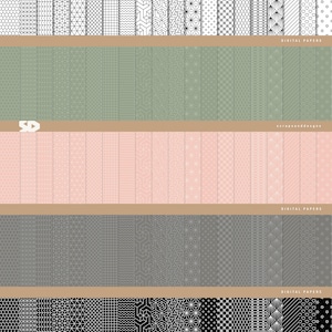 Essential Elegant Digital Paper Pack. 100 Papers. Patterns Scrapbooking ...